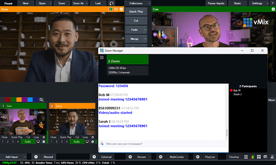 Live Production Software Features | vMix